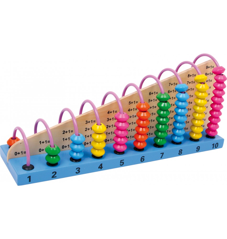 Wooden abacus: learning arithmetic: Montessori material