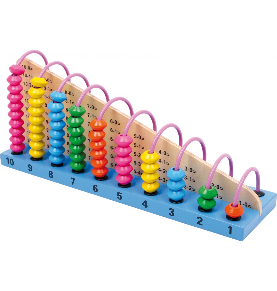 Wooden abacus: learning arithmetic: Montessori material