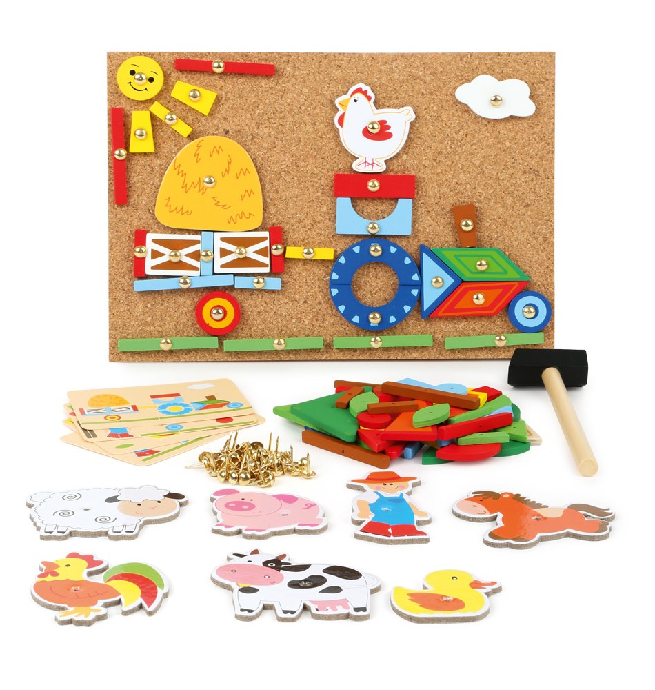 Nail and hammer set - Montessori toy