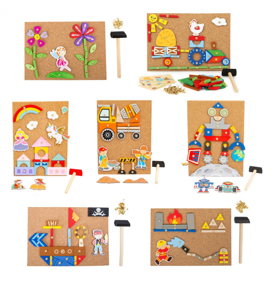 Nail and hammer set - Montessori toy