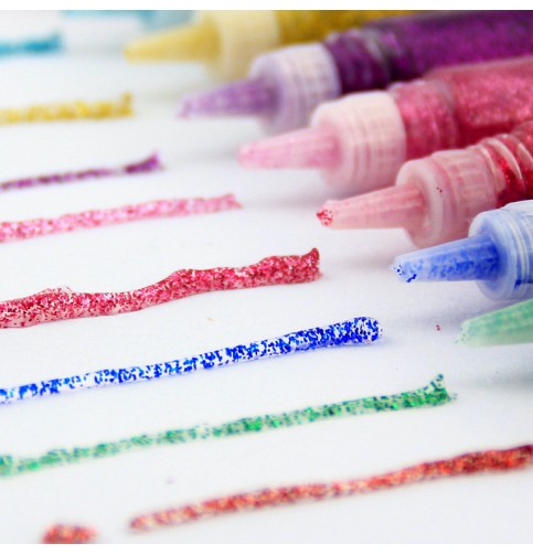 Glitter gel pen: Glitter glue to decorate all designs!