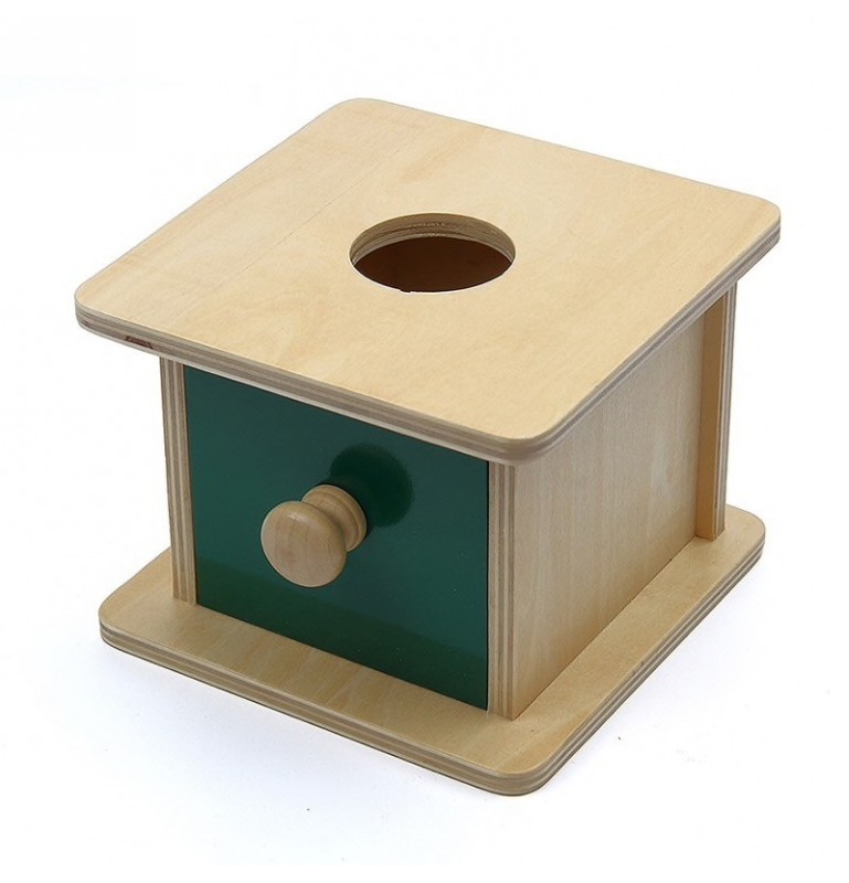 Wooden ball box - Early learning activity - Montessori toys