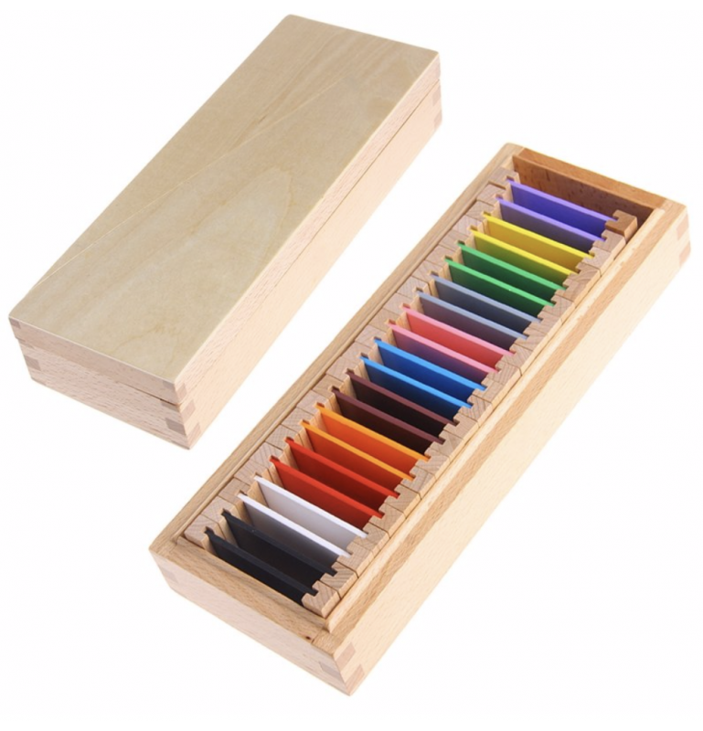 Montessori color box - Toys to learn colors