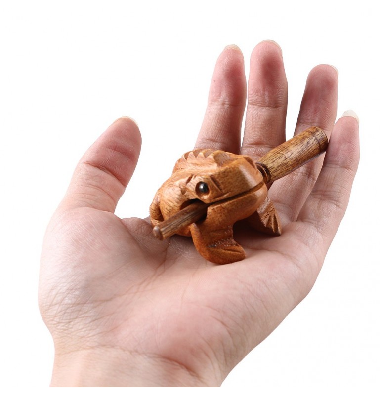 Wooden frog: Musical frog - Montessori toy
