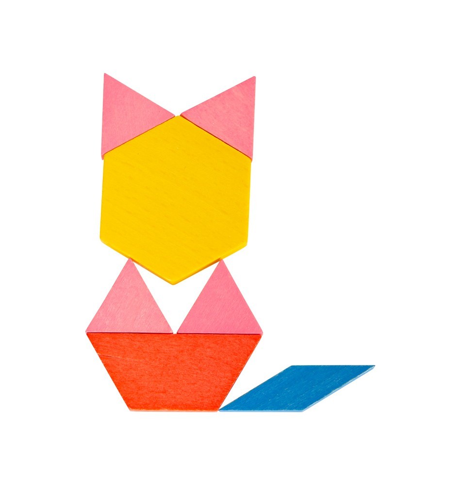 Large Wooden Montessori Tangram