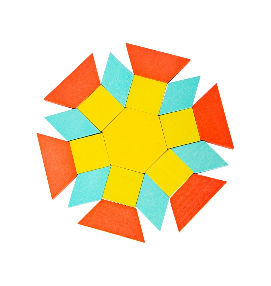 Large Wooden Montessori Tangram